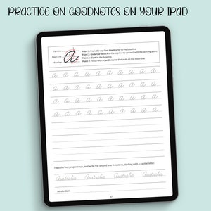 CURSIVE Worksheets, Uppercase and Lowercase Cursive Letters - Etsy