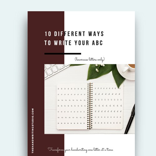 Handwriting Practice Sheets 10 Different Ways to Write Your - Etsy