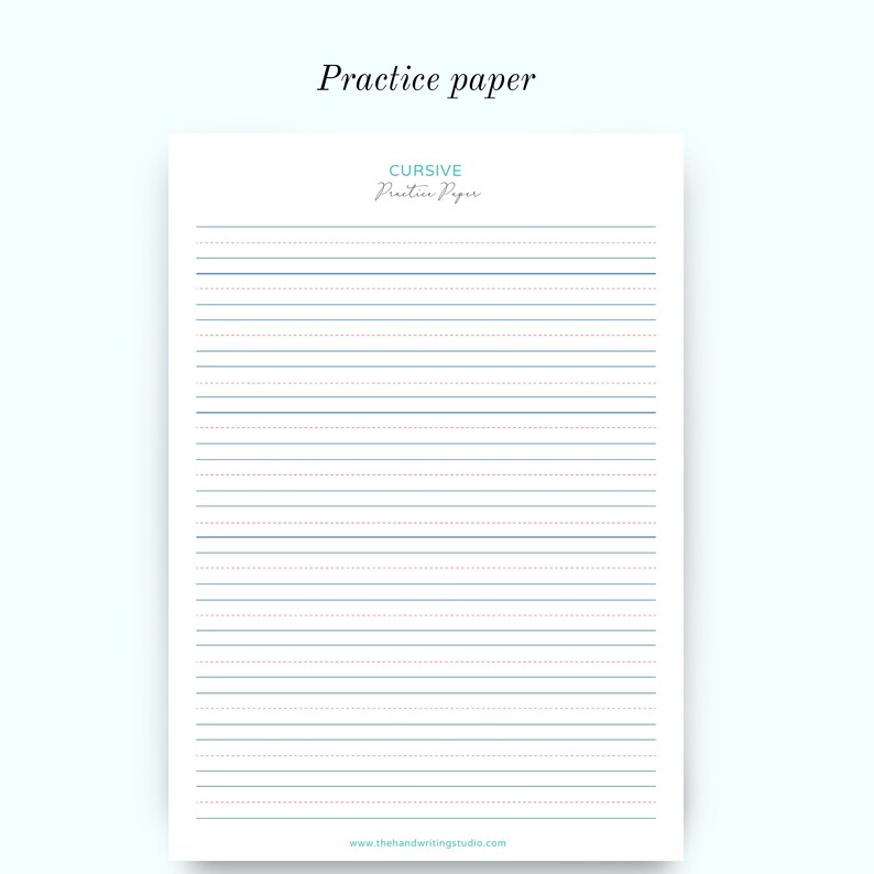 80 Pages PAISLEY Cursive Worksheets. Uppercase Lowercase All - Etsy Denmark
