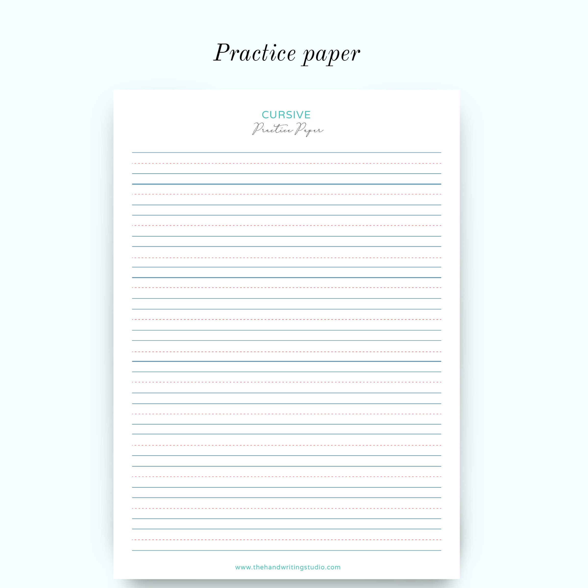 CURSIVE Worksheets Uppercase and Lowercase Cursive Letters | Etsy