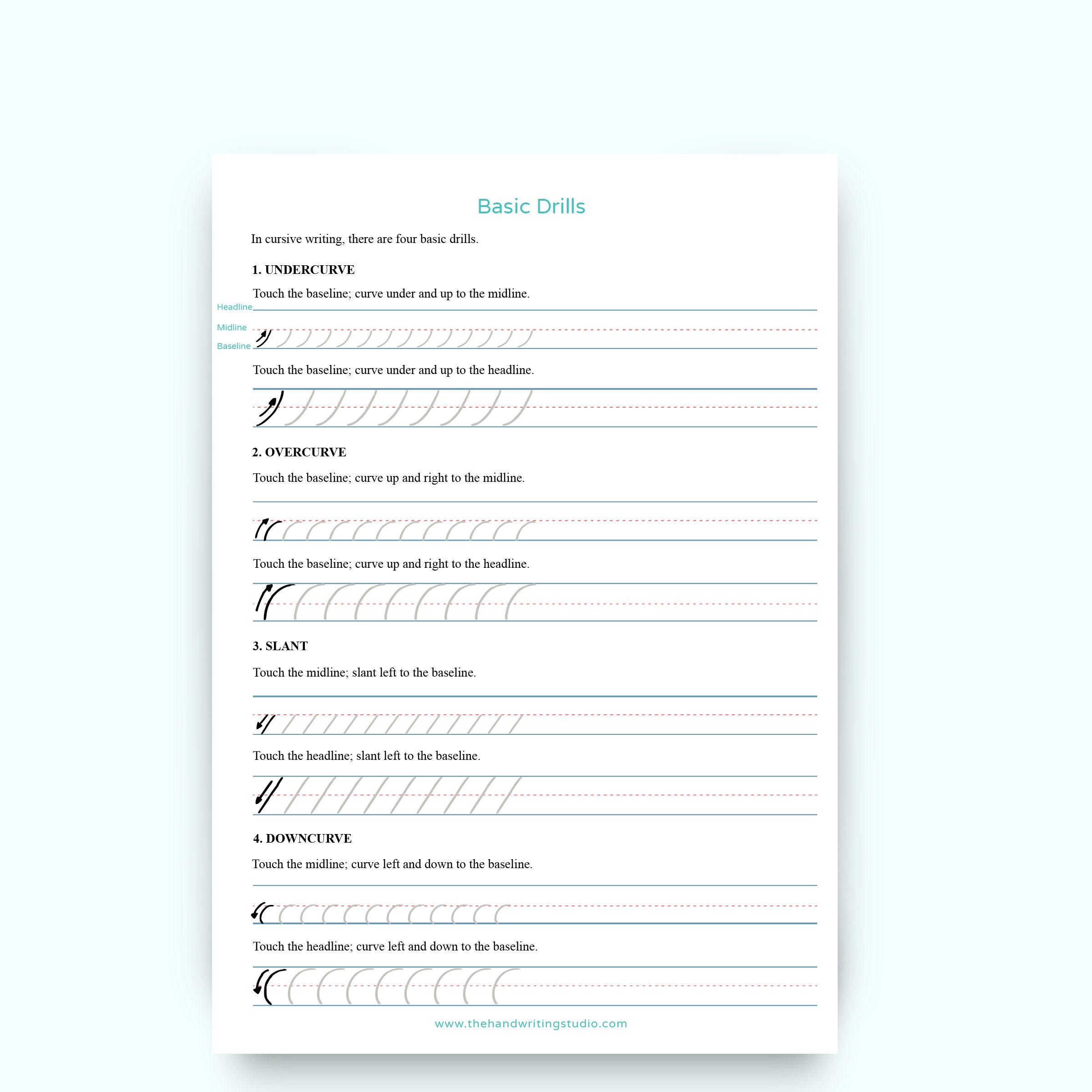 CURSIVE Worksheets Uppercase and Lowercase Cursive Letters | Etsy