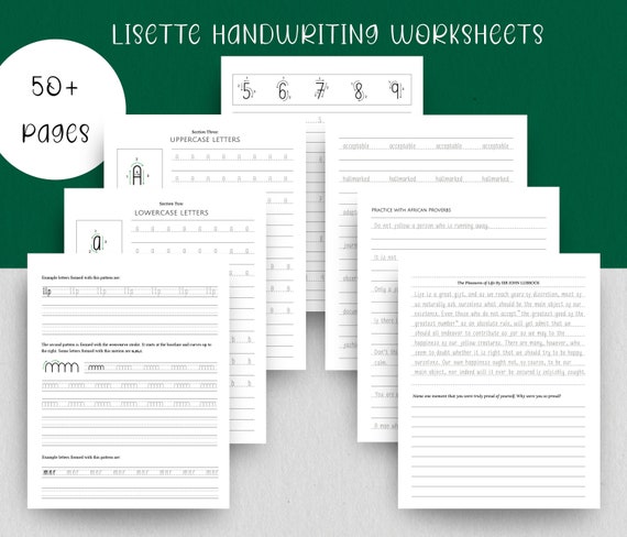 Imprimibles De Escritura A Mano