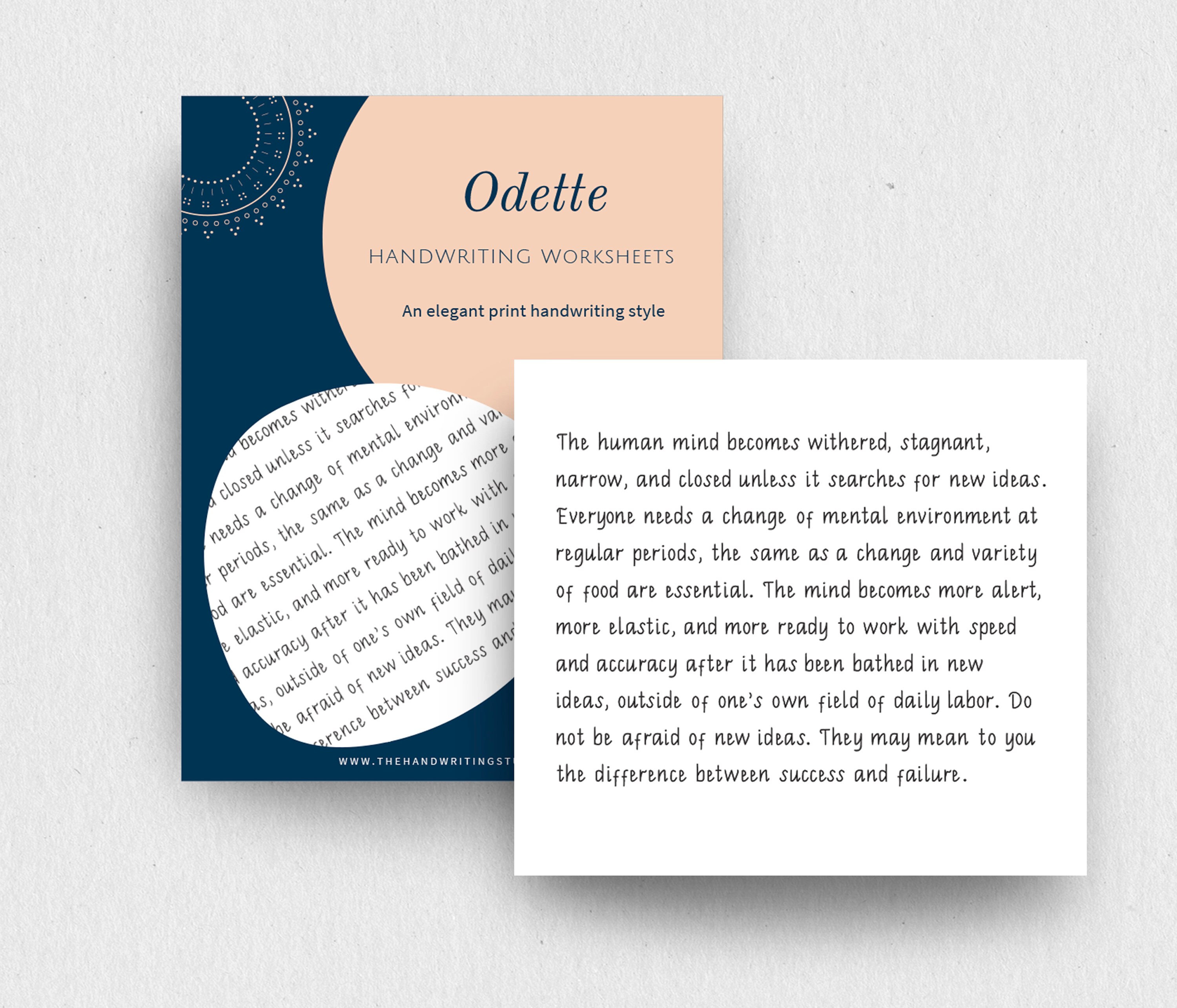 HANDWRITING PRACTICE BUNDLE, 3 Handwriting Styles, Uppercase and ...