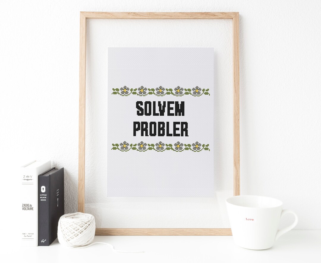 Solvem Probler, Funny Cross Stitch Pattern Problem Solver - Etsy