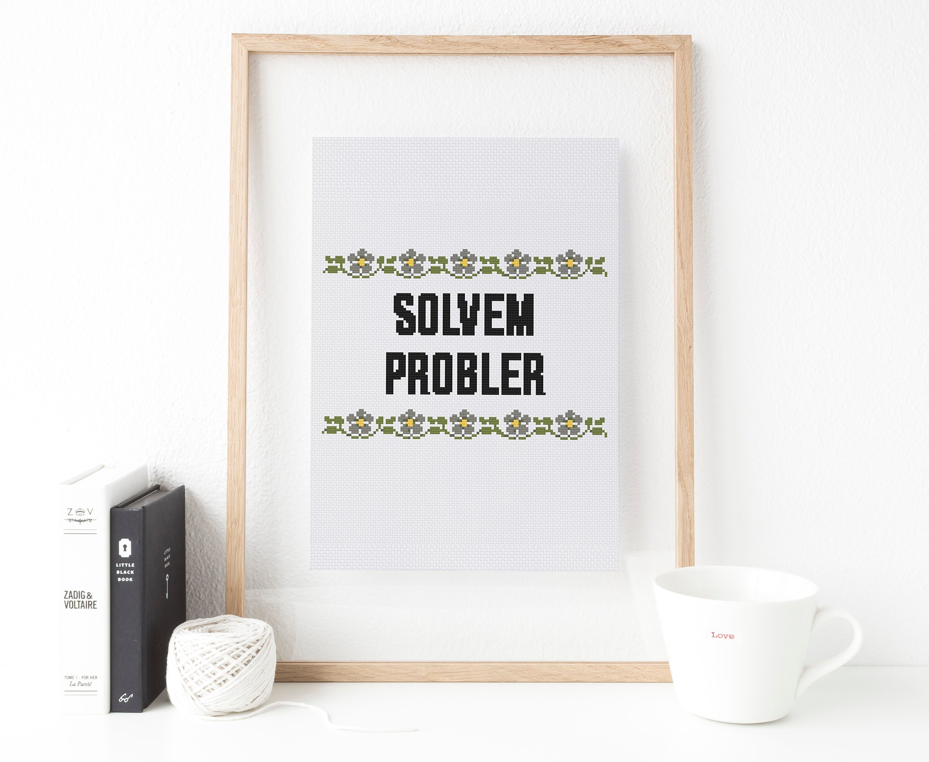 Solvem Probler Funny Cross Stitch Pattern Problem Solver - Etsy UK