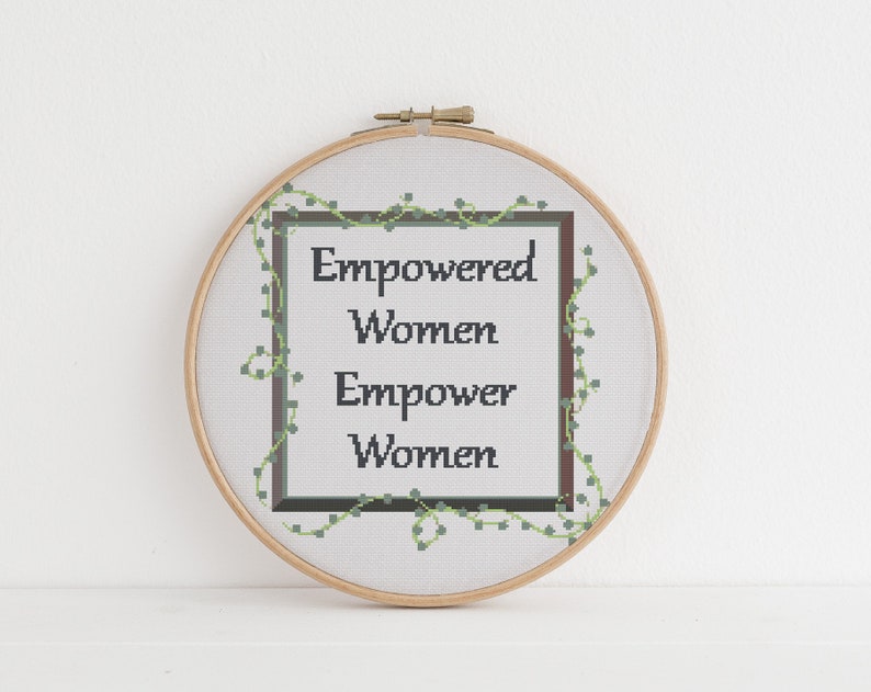 Empowered Women Empower Women Feminism Cross Stitch Pattern - Etsy