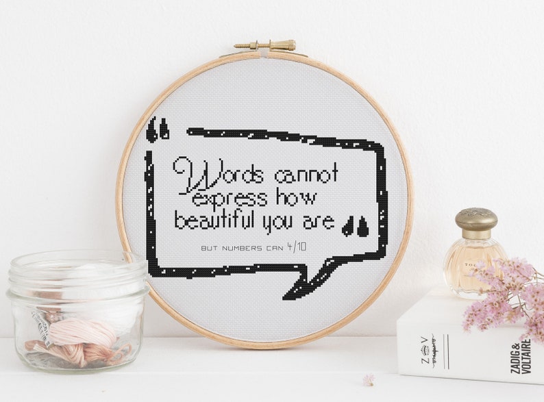 Words Cannot Express How Beautiful You Are but Numbers Can | Etsy