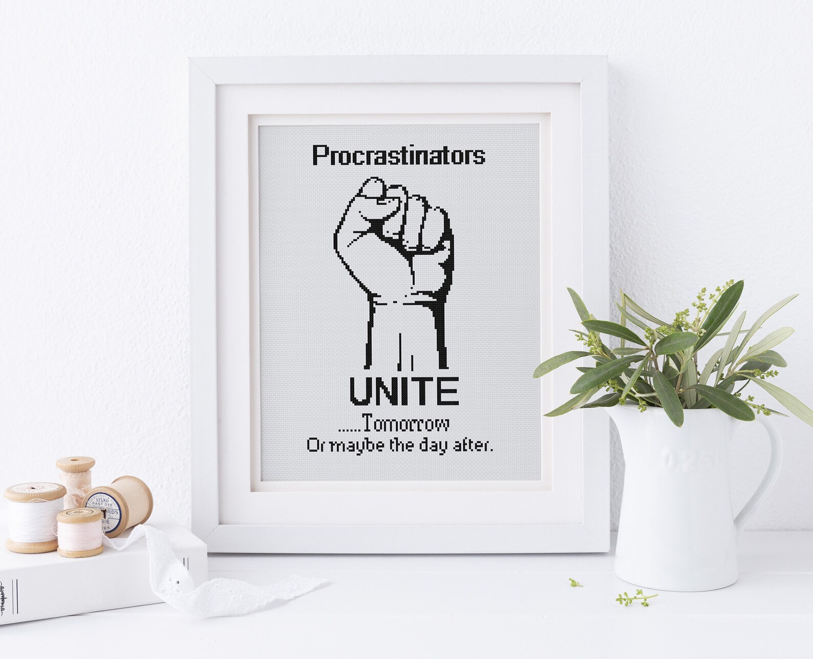 Procrastinators Unite Xstitch Cross Stitch Pattern Pdf | Etsy