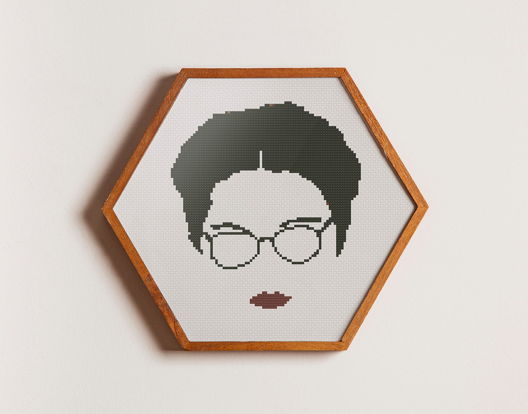 Rosa Parks Hair Minimalist Feminist Icon Cross Stitch Pattern | Etsy