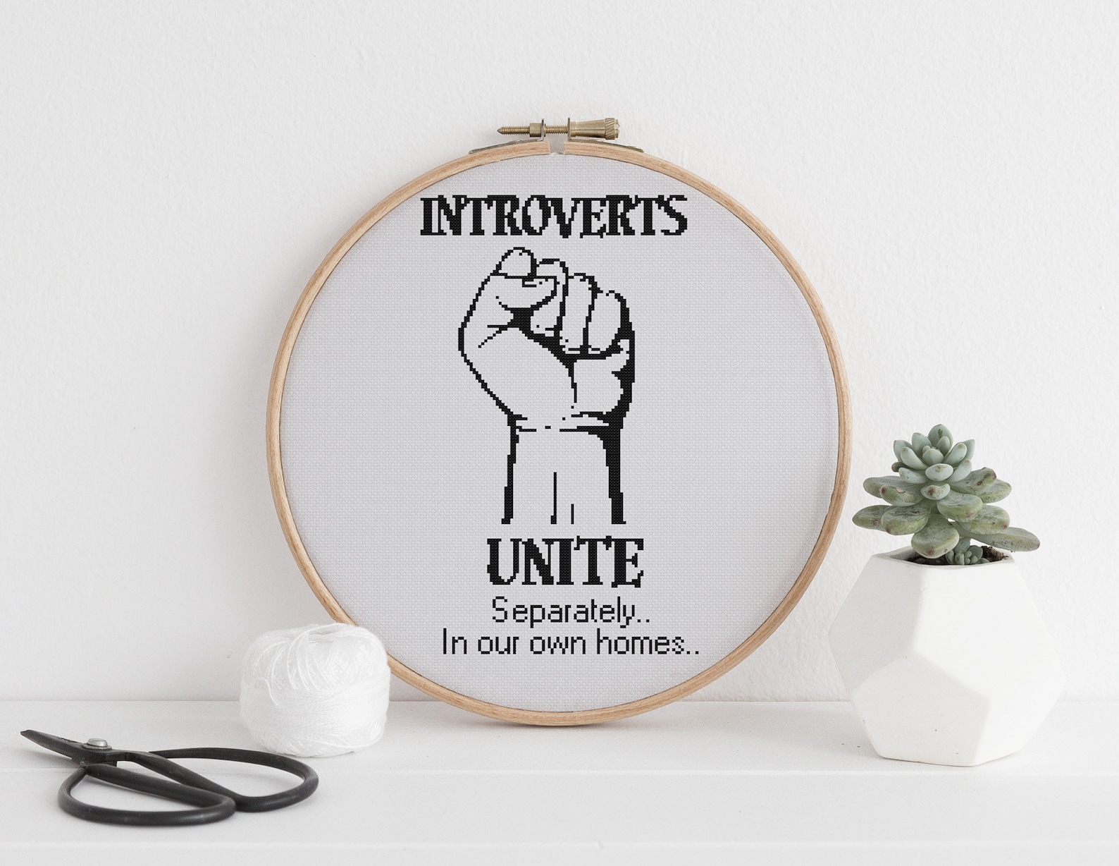 Introverts Unite Separately in Your Own Homes Xstitch Cross | Etsy Introverts Unite Separately in Your Own Homes Xstitch Cross | Etsy