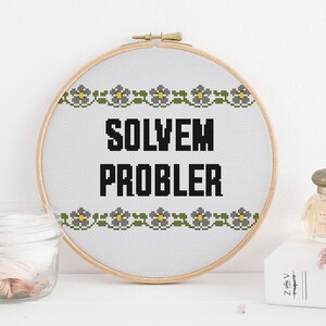 Solvem Probler, Funny Cross Stitch Pattern Problem Solver - Etsy