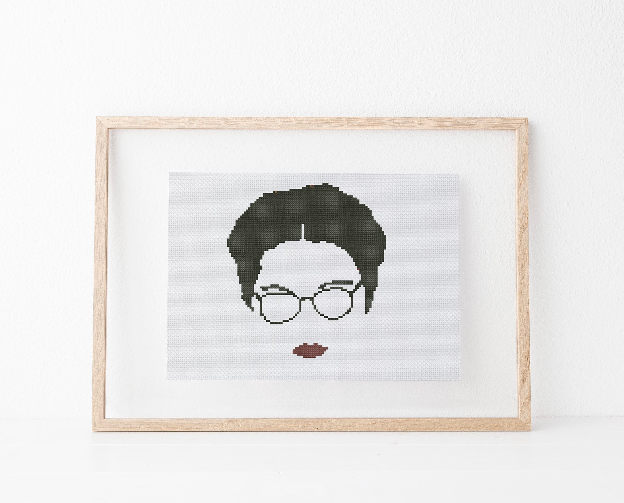 Rosa Parks Hair Minimalist Feminist Icon Cross Stitch Pattern | Etsy