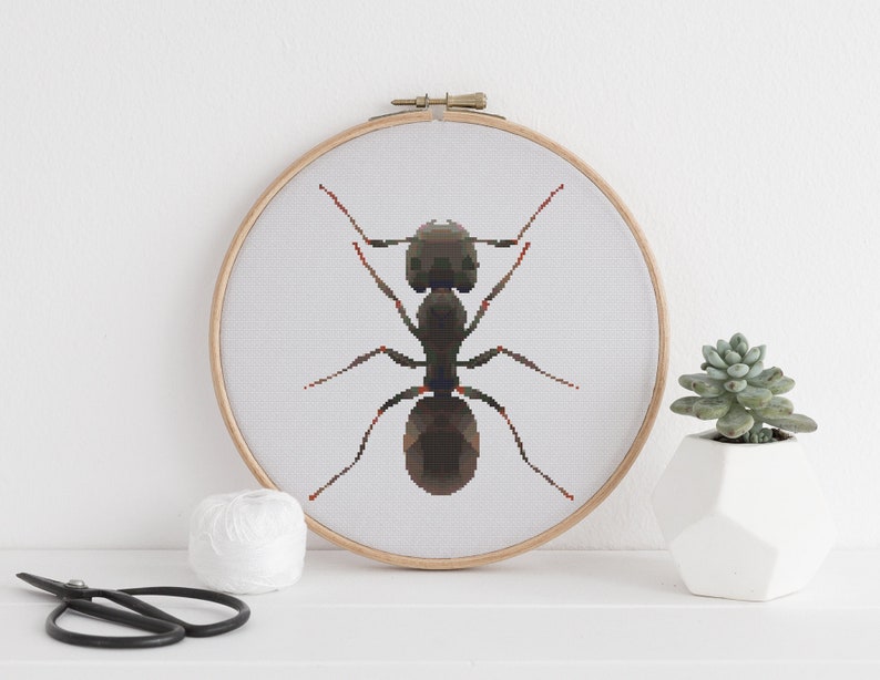 Ant Polygonal Geometric Cross Stitch Pattern PDF - Etsy