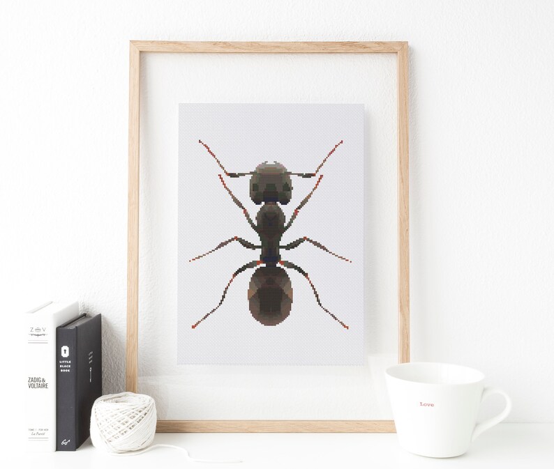 Ant Polygonal Geometric Cross Stitch Pattern PDF - Etsy