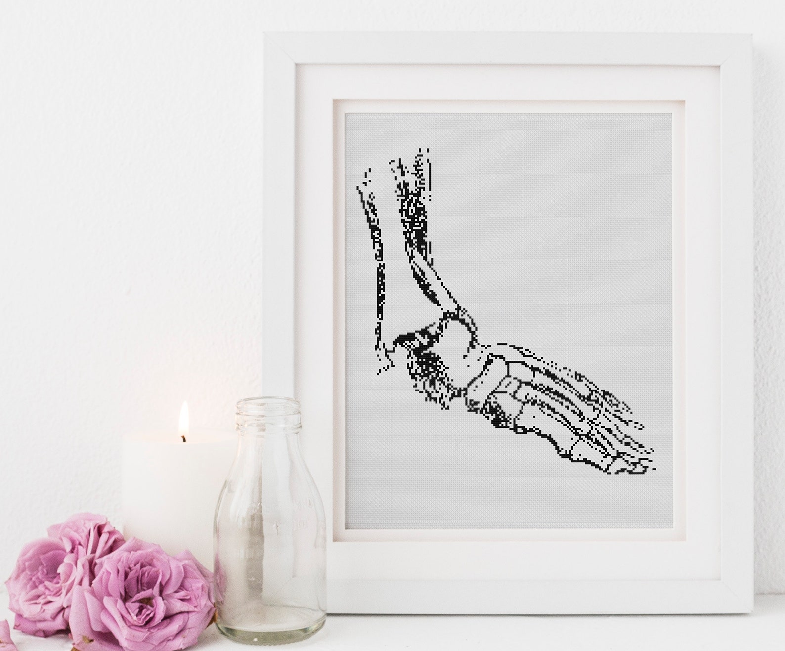 Foot Bones Cross Stitch Pattern Counted X Stitch Anatomy - Etsy UK