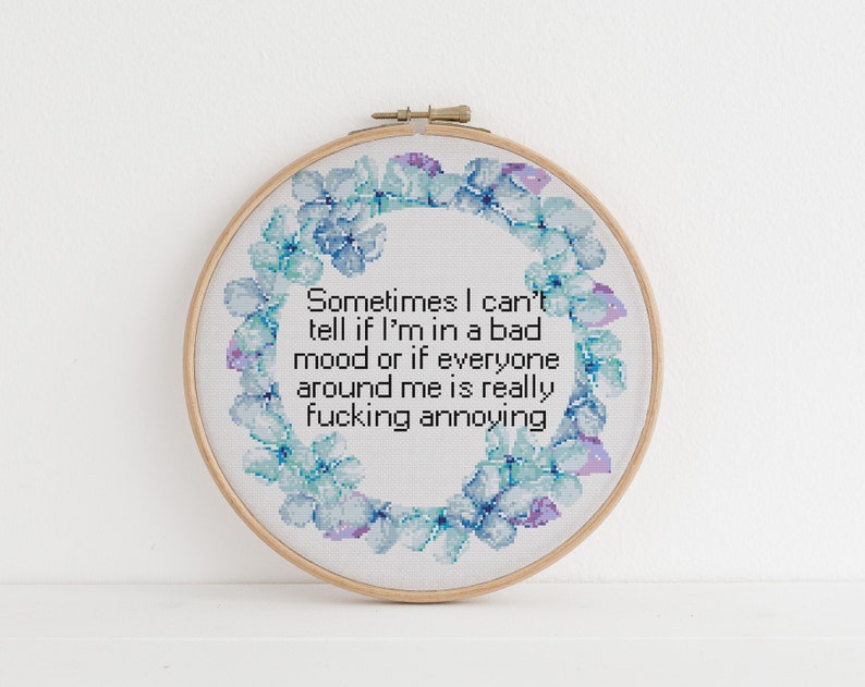 Sometimes I cant tell if Im in a bad mood or if everyone | Etsy