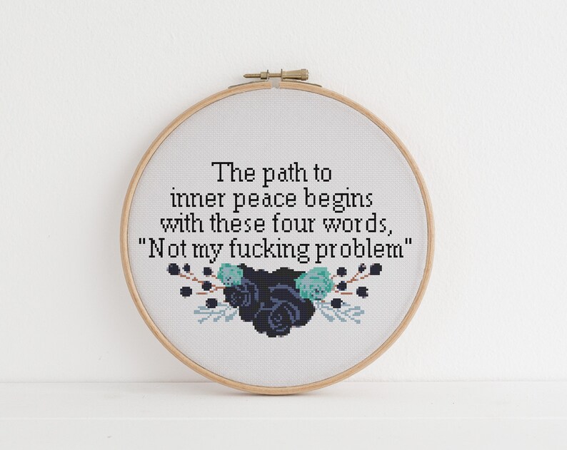The Path to Inner Peace Begins With These Four Words Not My - Etsy Canada