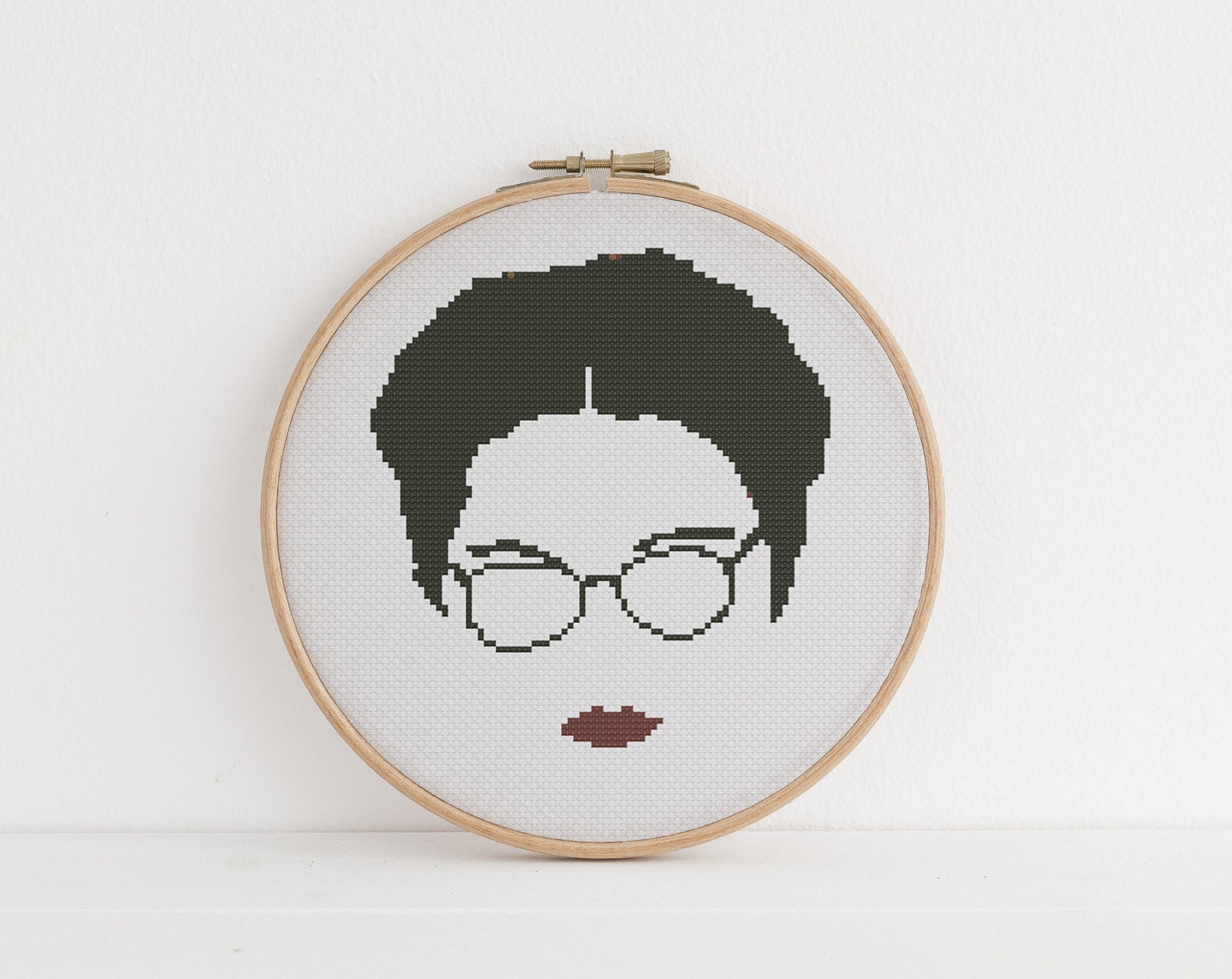 Rosa Parks Hair Minimalist Feminist Icon Cross Stitch Pattern | Etsy