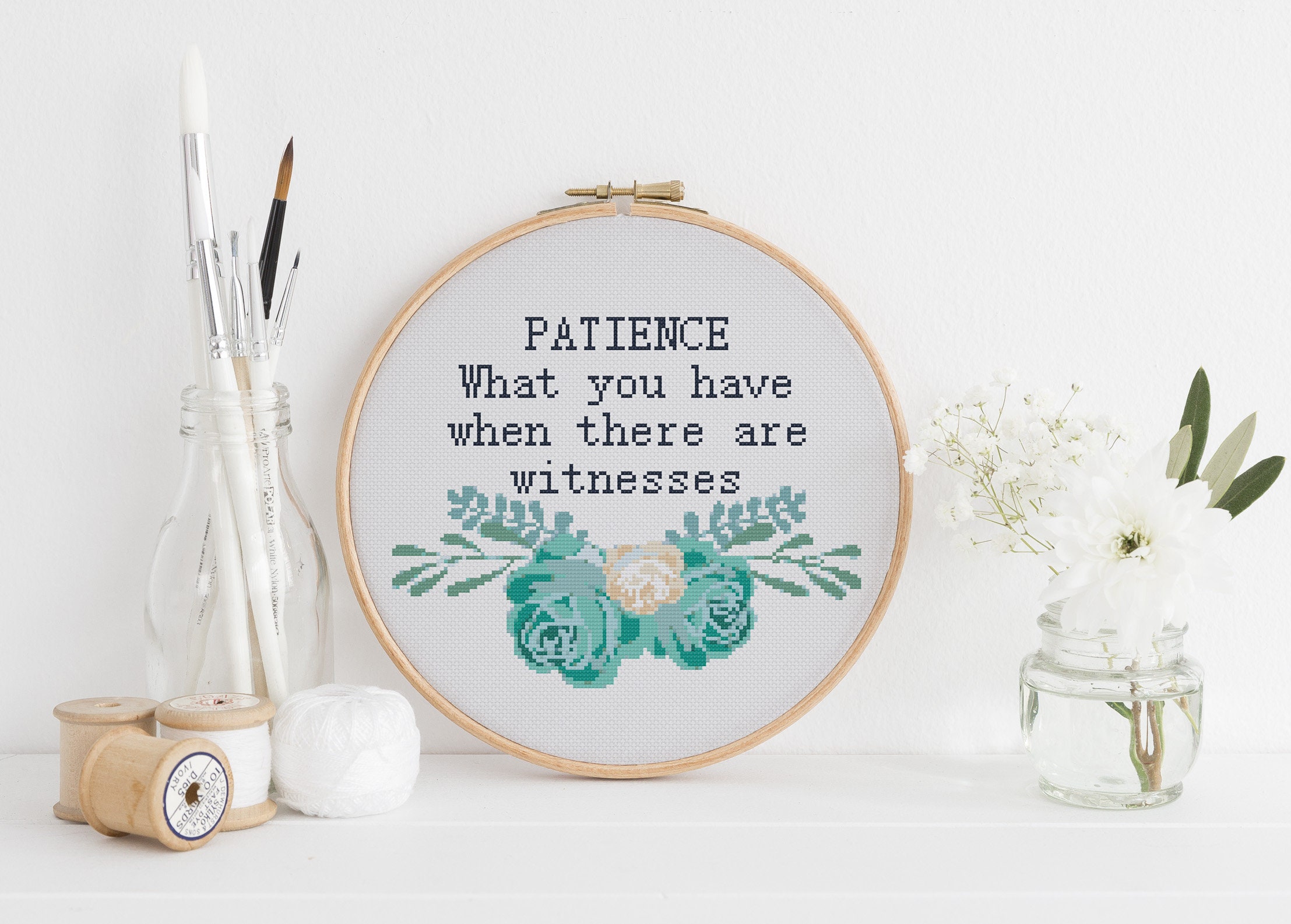 PATIENCE What you have when there are witnesses counted | Etsy