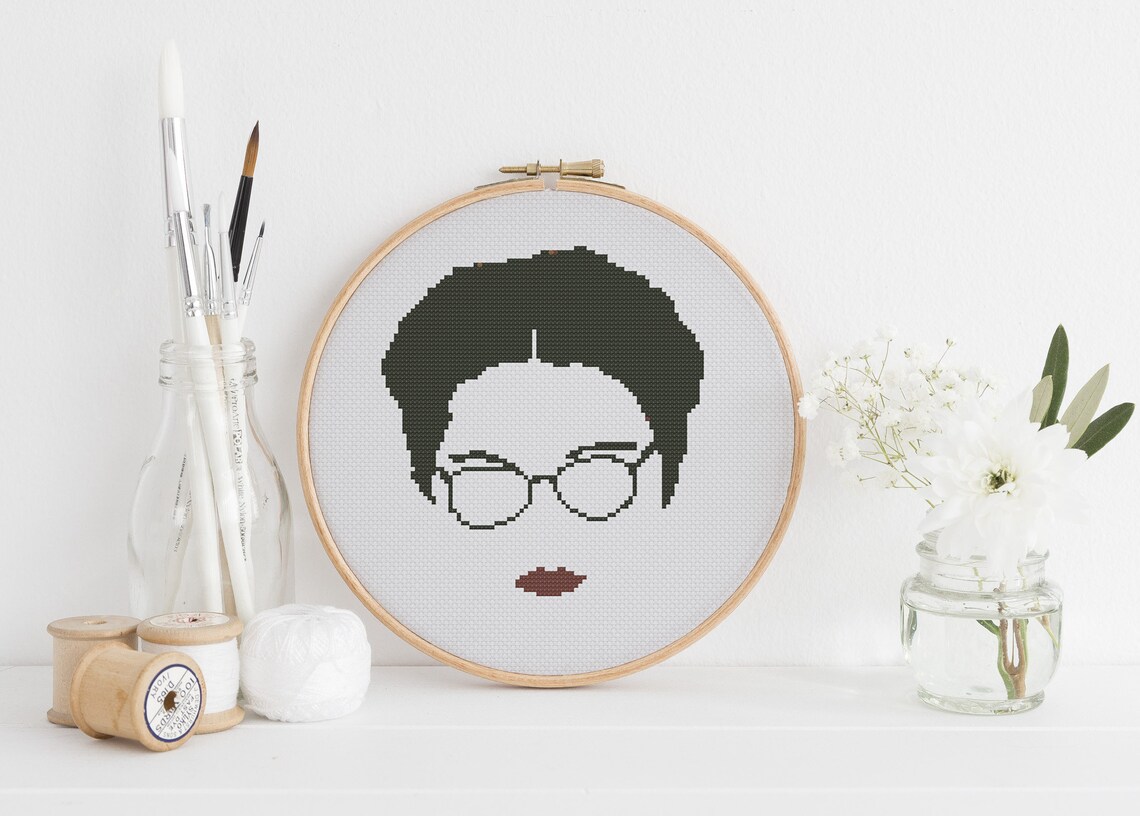 Rosa Parks Hair Minimalist Feminist Icon Cross Stitch Pattern - Etsy