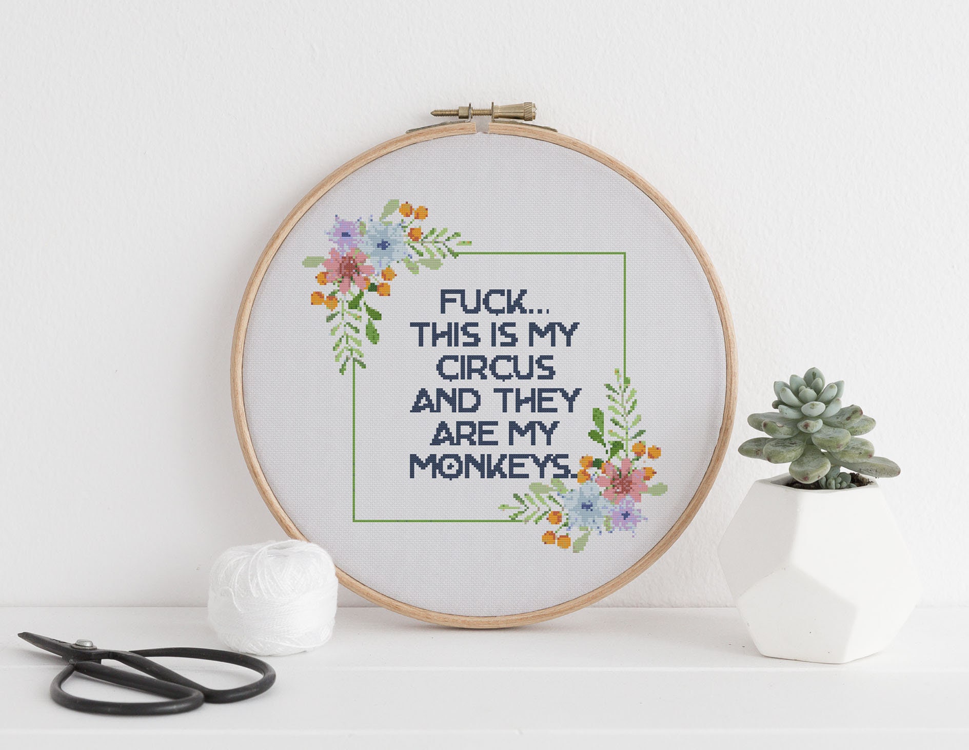 F*ck This is My Circus and My Monkeys Polish Funny Cross F*ck This is My Circus and My Monkeys Polish Funny Cross