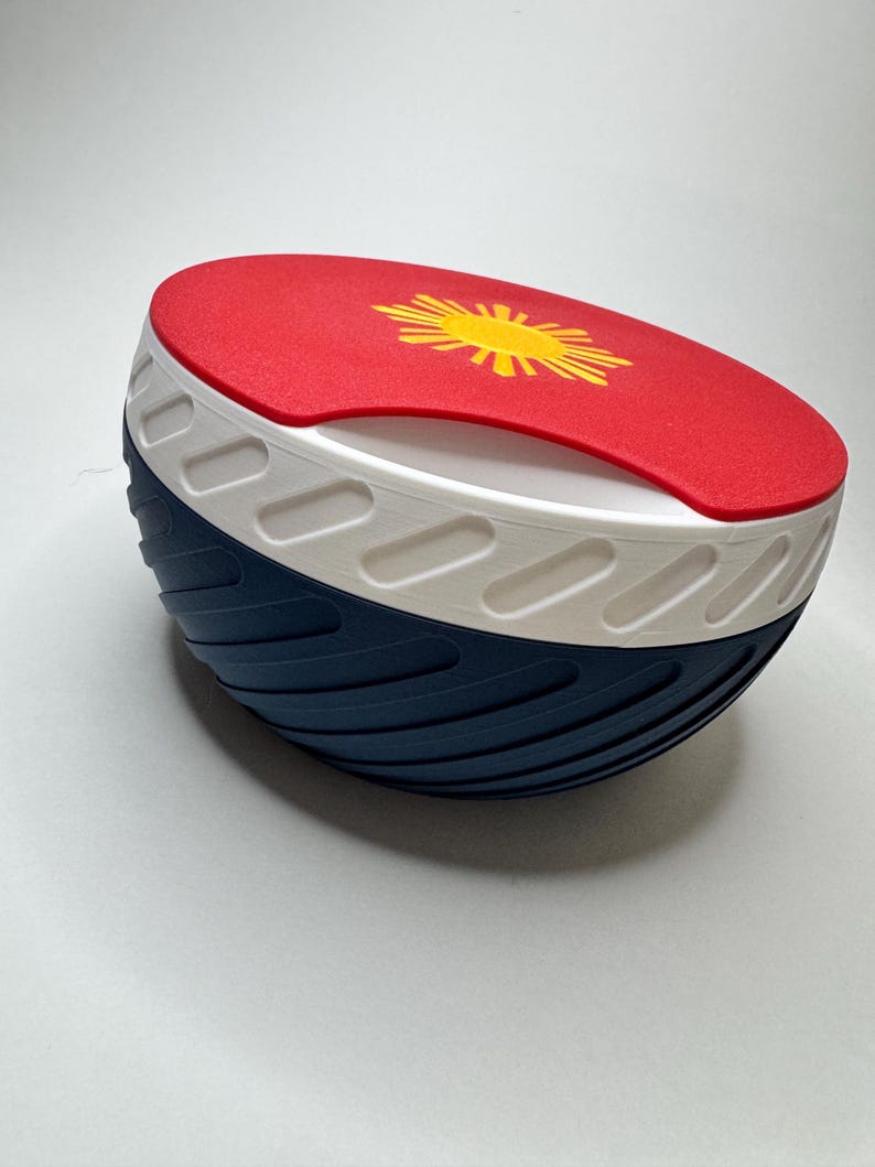 Pinoy Pride Pistachio Bowl | Filipino Flag Colors Snack Container - Etsy