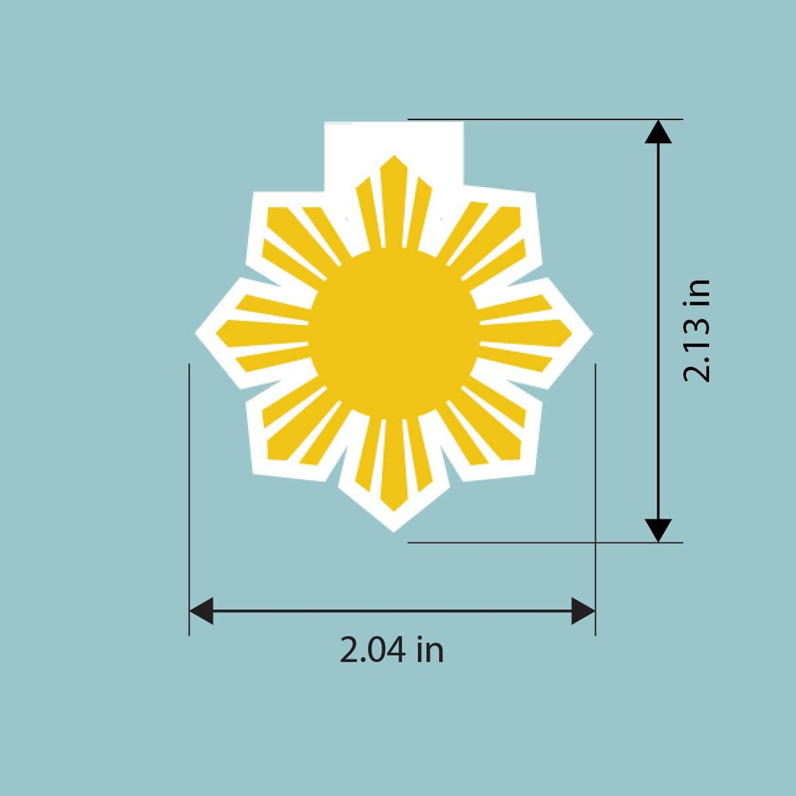 Philippines Sun Bookmark - Glossy Vinyl Pinoy Pride Reading Accessory ...