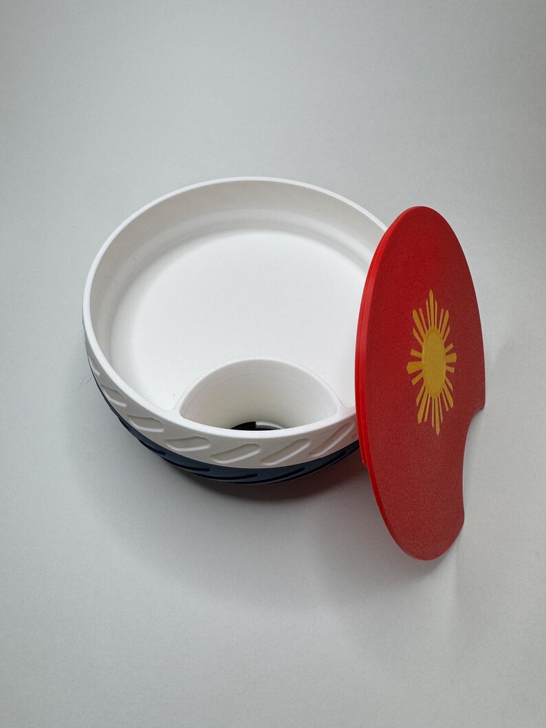 Pinoy Pride Pistachio Bowl | Filipino Flag Colors Snack Container - Etsy