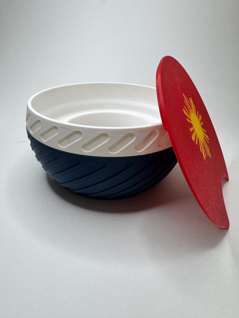 Pinoy Pride Pistachio Bowl | Filipino Flag Colors Snack Container - Etsy