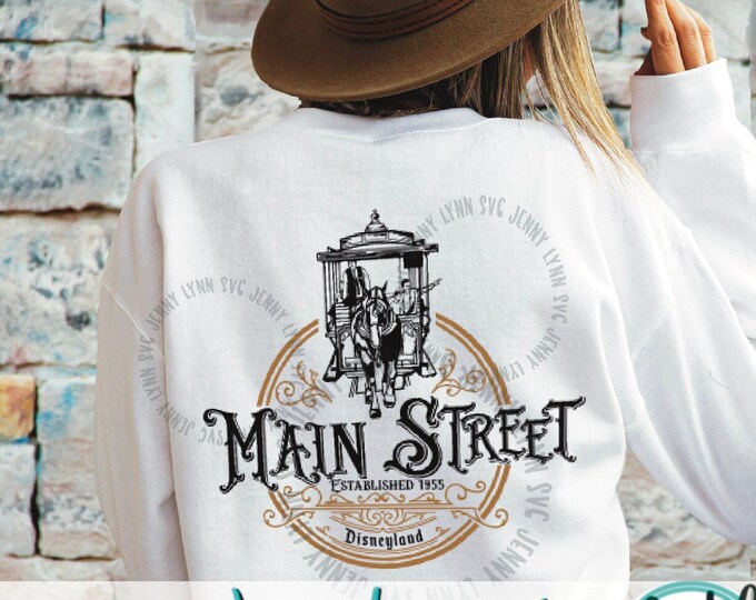Main Street USA Inspired Cut File Design - Disneyland Cut File ...