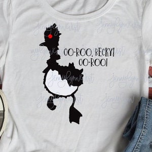 Finding Nemo Becky Oo-roo SVG: Hand Lettered Cricut Silhouette PNG ...