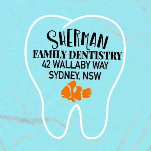 Finding Nemo SVG P Sherman Family Dentistry SVG 42 Wallaby Way - Etsy