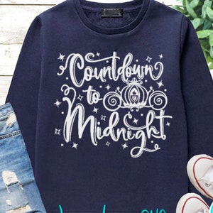 New Years Eve SVG Cinderella New Years Countdown to Midnight Disneyland ...