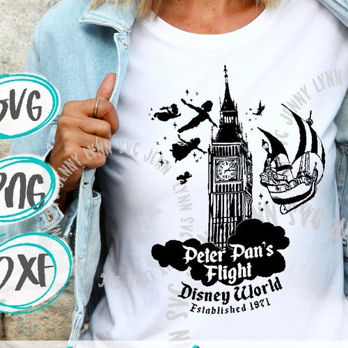 Peter Pan SVG Disneysvg Peter Pans Flight Ride Iron on - Etsy