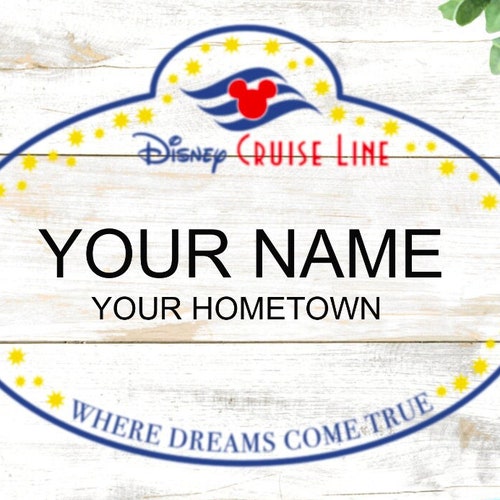 Cruise Line Cast Member Name Tag SVG Cruise Employee Tag Cut | Etsy