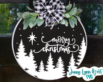 Christmas Sign Round - Etsy