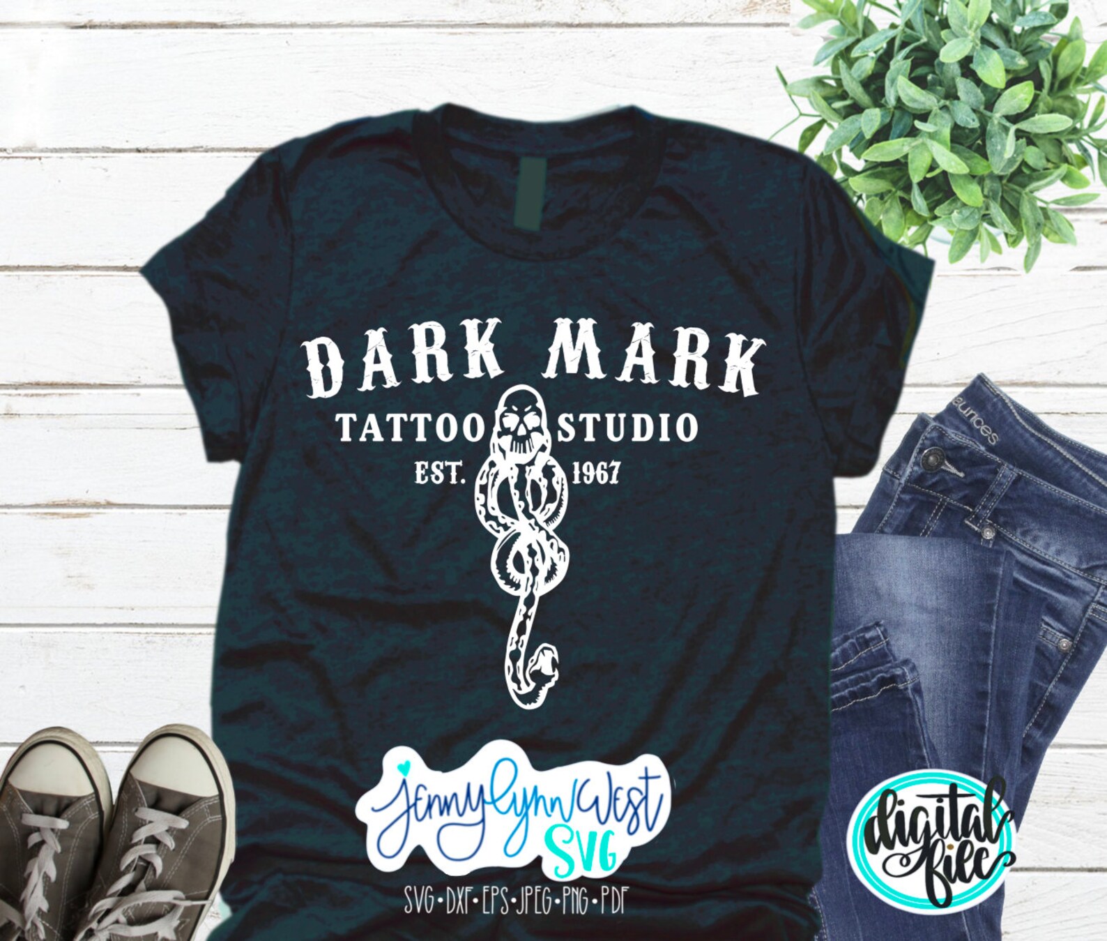 Dark Mark Tattoo Studio SVG Dark Mark Shirt Cricut Design | Etsy Canada