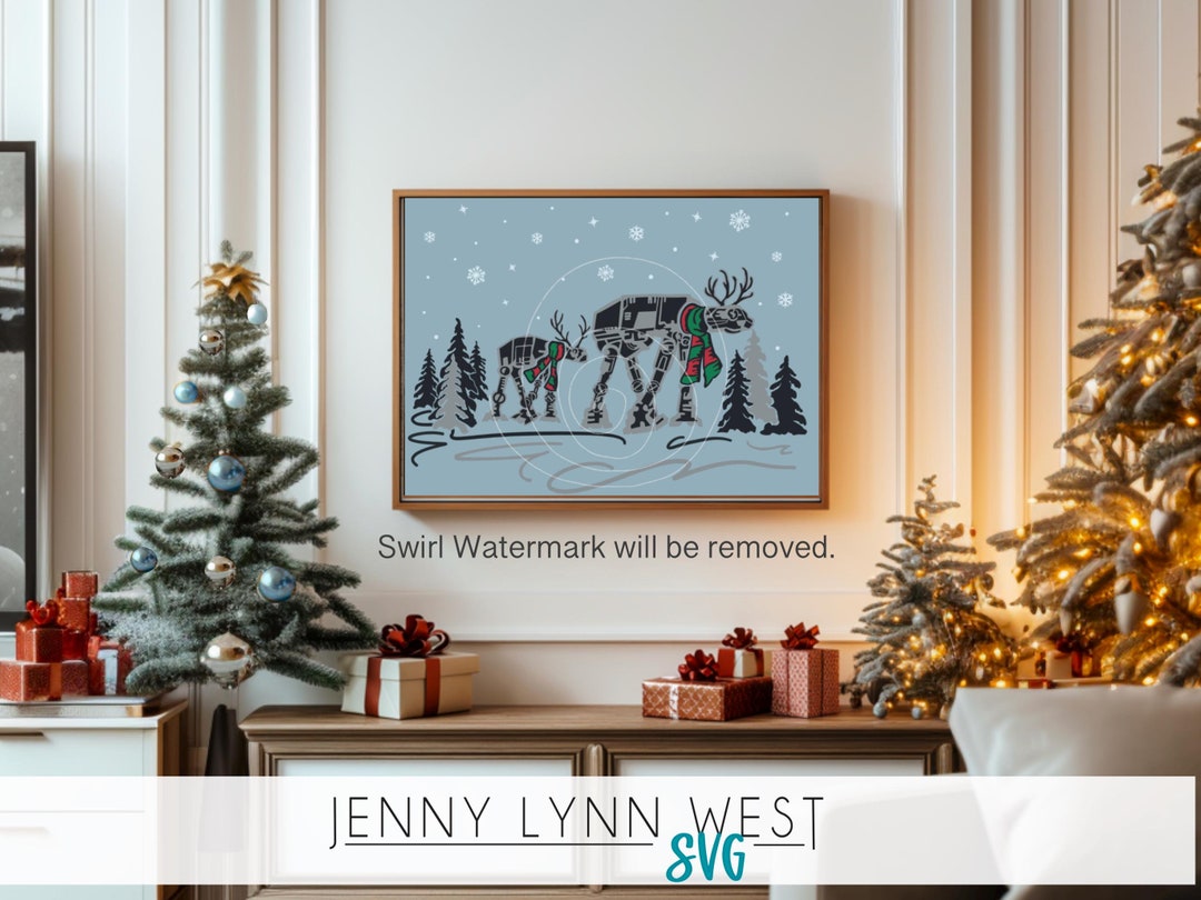 Star Wars AT-AT Reindeer Christmas SVG: Cricut, Disneyland Cut File ...