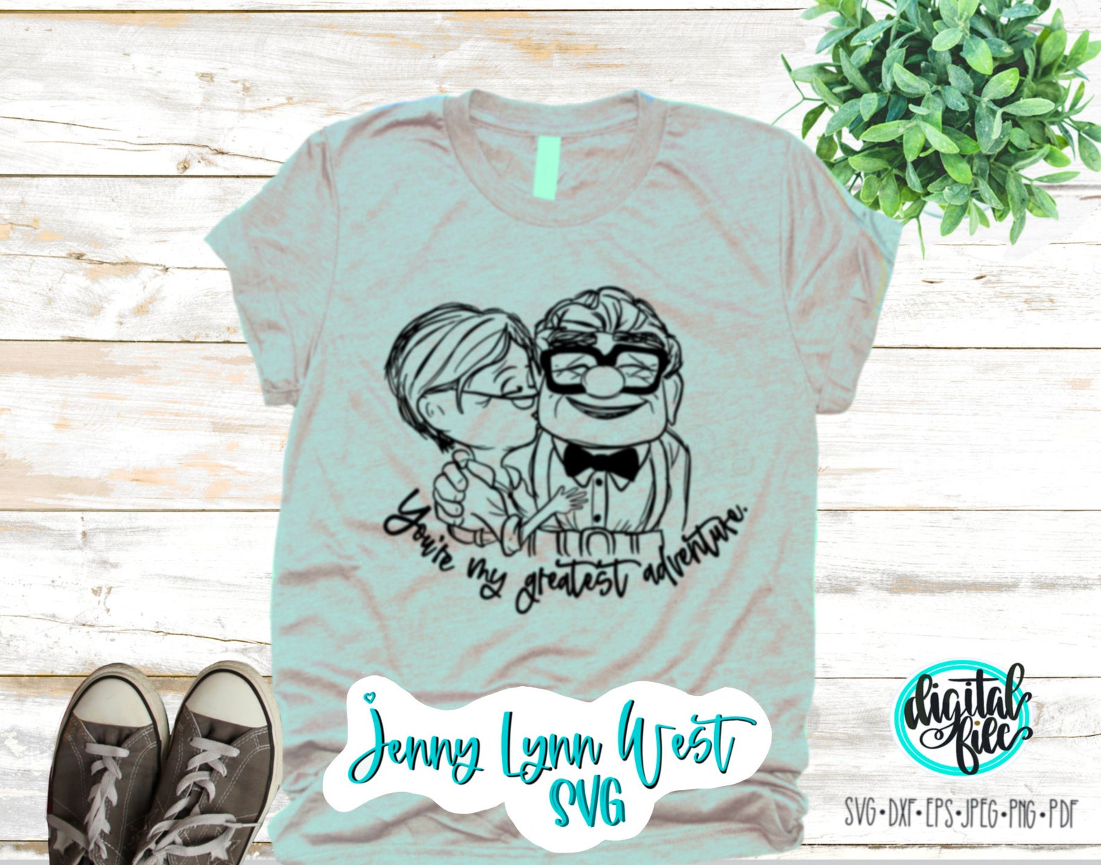 UP SVG You’re My Greatest Adventure up Cut File Iron on Shirt Carl and ...