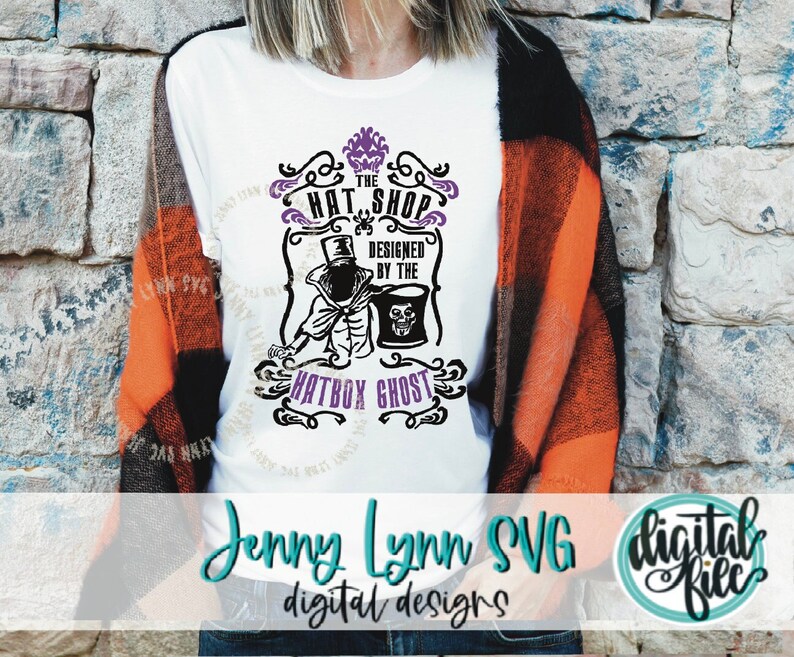 Haunted Mansion Hatbox Ghost Hatbox SVG Haunted Mansion - Etsy