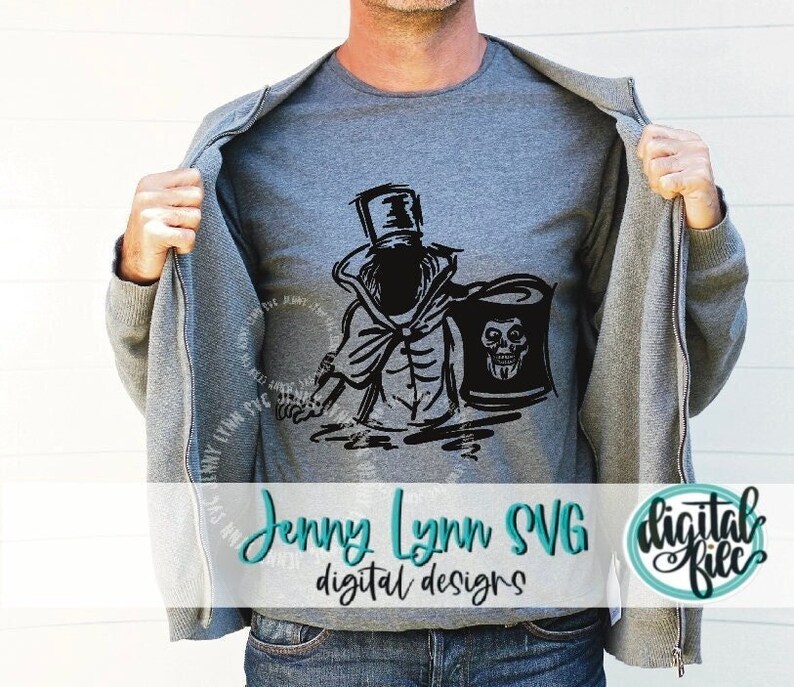 Haunted Mansion Hatbox Ghost Sketch SVG Haunted Mansion SVG - Etsy