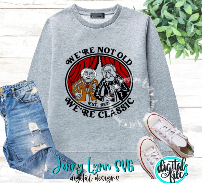 Statler and Waldorf Classic SVG Muppets Old Men in Balcony Svg - Etsy