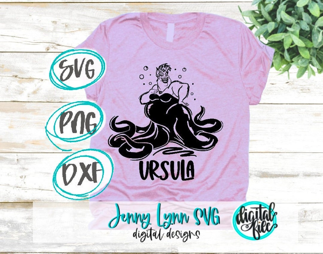 Little Mermaid SVG Ursula SVG Disneysvg Cut Disneyland Svg Villain ...