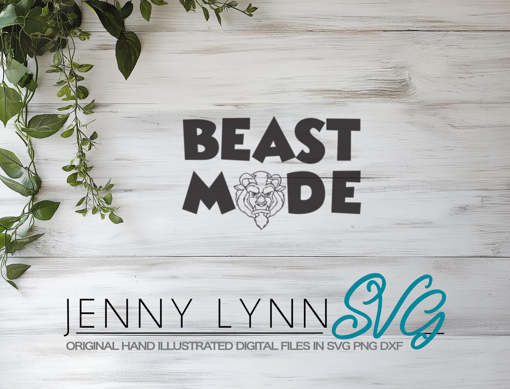 Beast Mode SVG Beauty and Beast SVG Digital File Silhouette Cricut ...
