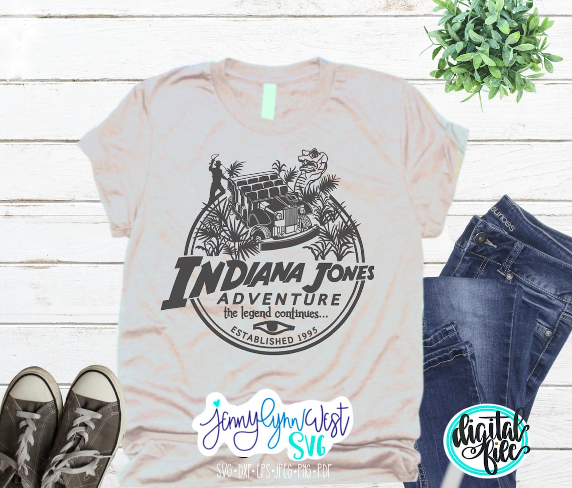 Indiana Jones Ride SVG Silhouette Cricut Cut File Disneyland - Etsy