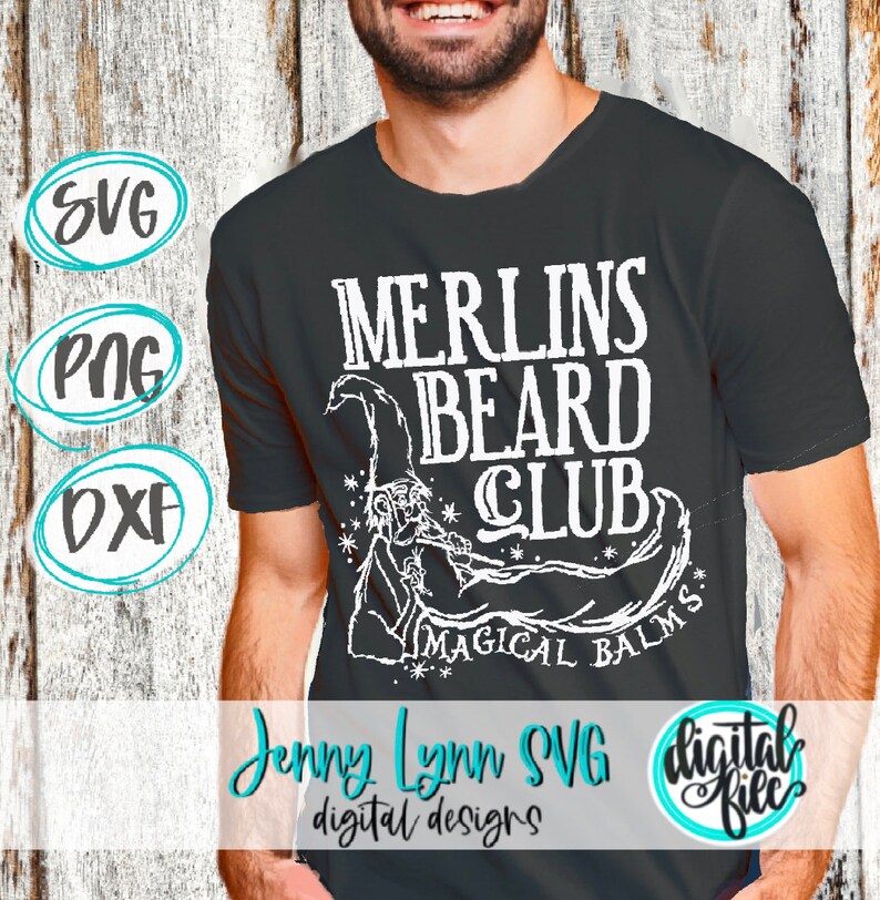 Merlins Beard Club SVG Sword and the Stone Cricut Silhouette - Etsy