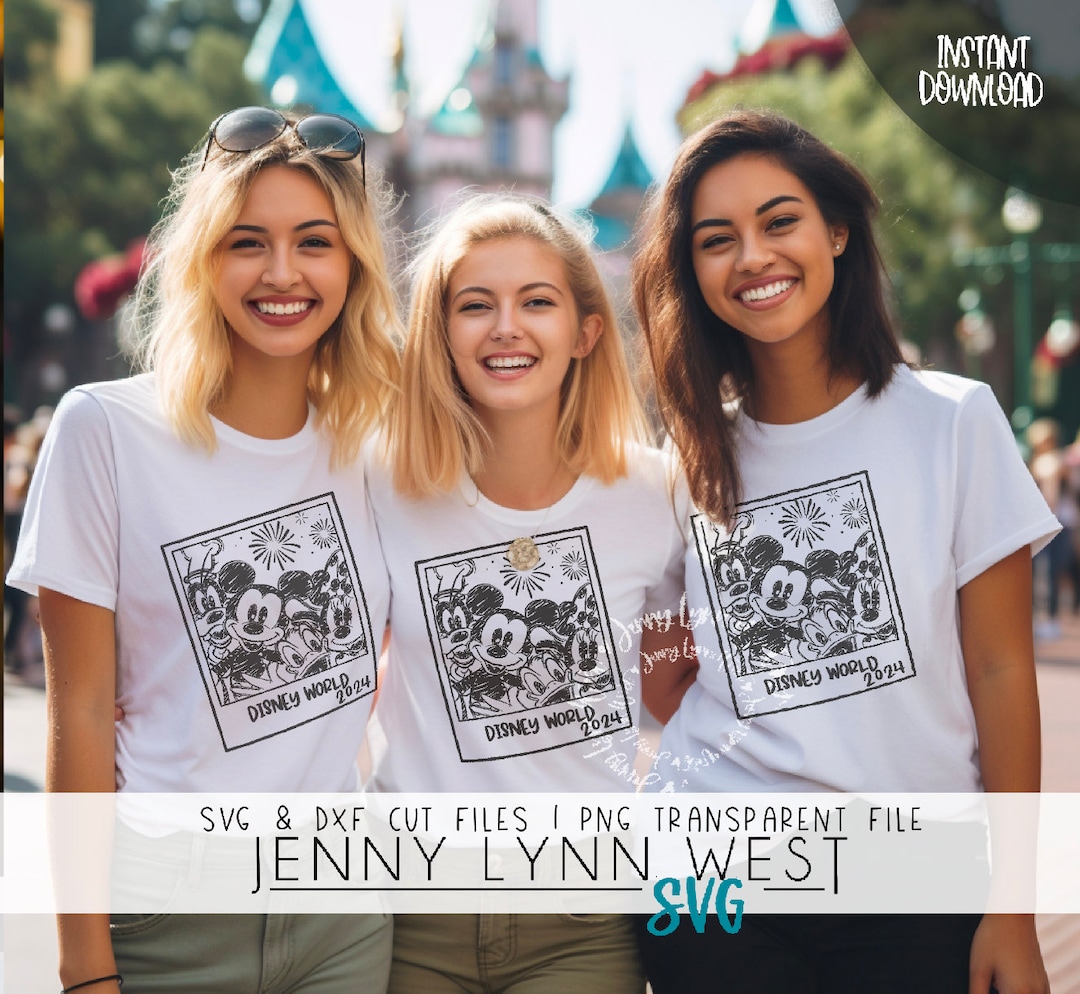 Mickey Mouse Gang Polaroid SVG Disneyworld PNG Dxf Classic Mickey ...