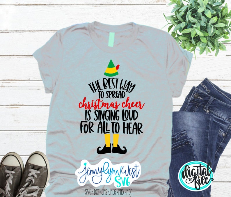 Elf Christmas SVG Elf Christmas Cheer Singing Loud Svg Shirt - Etsy