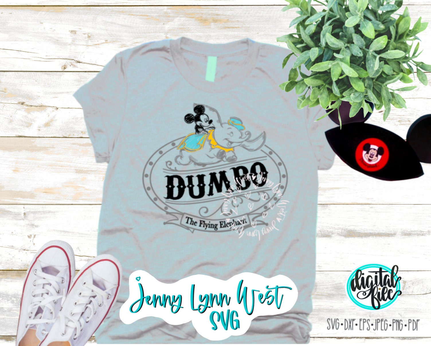 Dumbo SVG Mickey and Dumbo Ride Mickey Mouse Digital File - Etsy