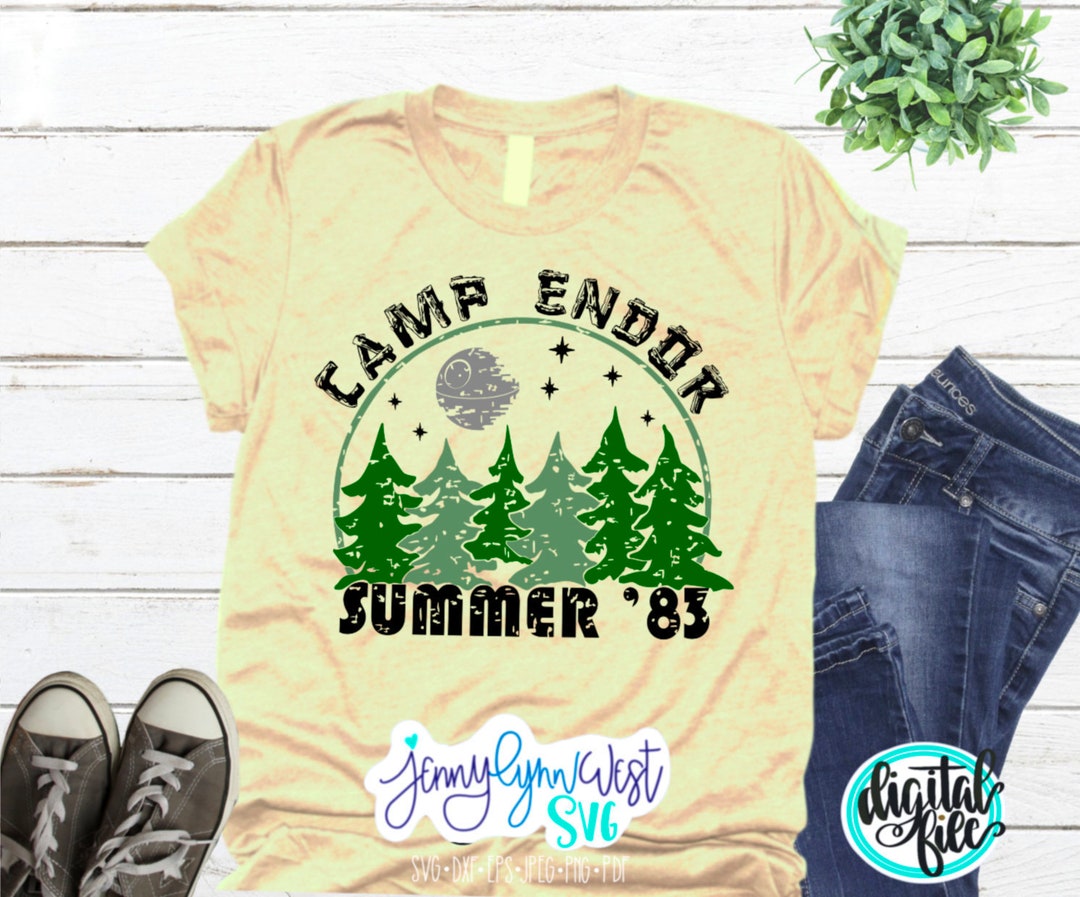 Starwars SVG Shirt Camp Endor Cut File Iron on Cricut Digital Cut File ...